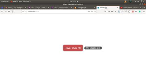 Tooltip React App Youtube