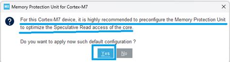 Solved [stm32h7] Cortex M7 Configuration For Mpu In Cubem Stmicroelectronics Community