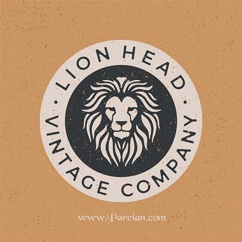 فایل آماده لوگو شیر حرفه ای لایه باز طرح قالب گرافیکی نماد شیر جنگل