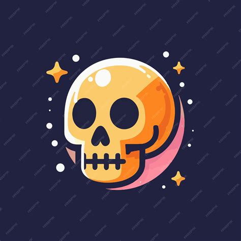 Premium Vector Free Vector Cute Skull Hand Drawn Illustrations