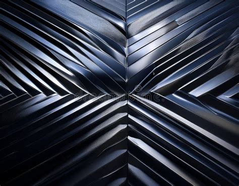 Futuristic Metallic Geometric Patterns Abstract Chrome Grid Design With Sharp Reflective