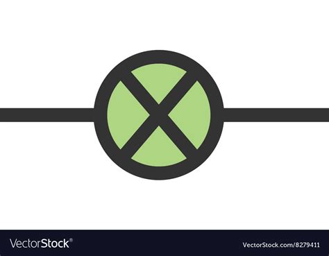 Indicator Lamp Royalty Free Vector Image Vectorstock