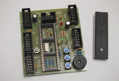 Atmel Atmega1284p Board Für Die Hutschiene Mikrocontroller Elektronikde