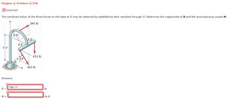solved chapter 2 problem 2 158 x incorrect the combined
