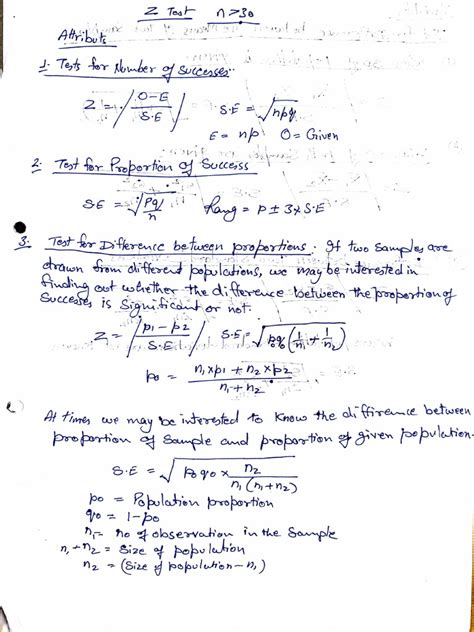 z test t test pdf statistical theory statistical analysis