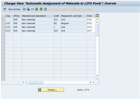 Omwh Sap Tcode C Indicator For Materials Lifo Pools