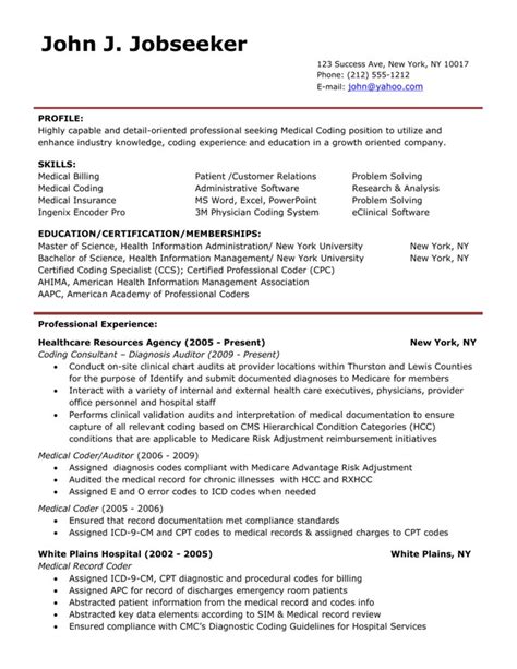 Medical Billing And Coding Resume Online Posting Rules