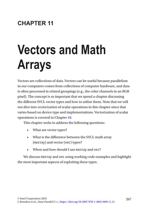 PDF Vectors And Math Arrays