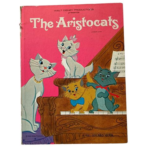Disneys The Aristocats Big Golden Book Etsy