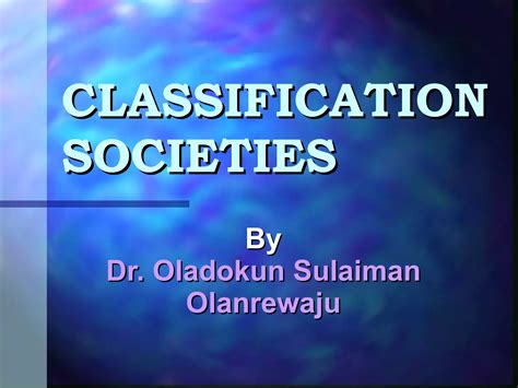 2 Classification Societies Ppt