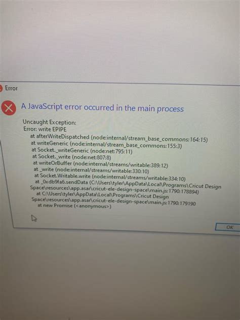 Javascript Error When I Open Cricut Design Space Can Anyone Help Me Out Rcricut