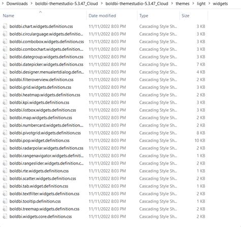 custom themes for dashboards using css3 variable bold bi docs
