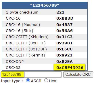 Bit CRC Is It Standard Page