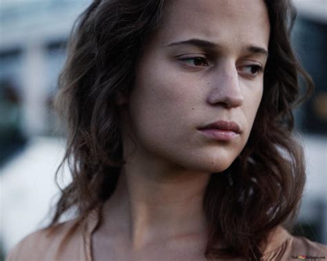 Bare Faced Beauty Alicia Vikander Hd Wallpaper Download