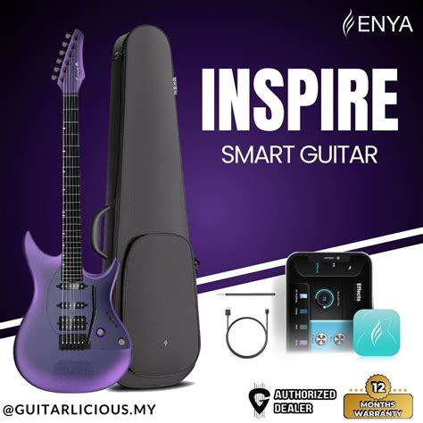 Enya Inspire Smart Electric Guitar Royal Purple Guitarlicious