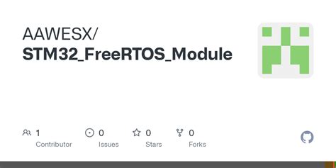 Github Aawesxstm32freertosmodule
