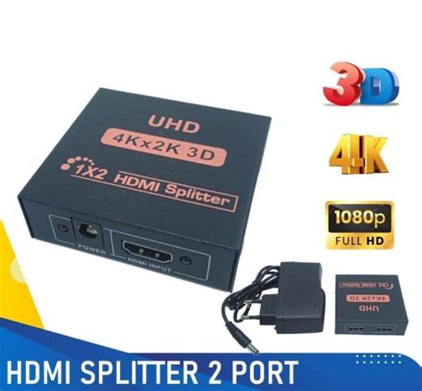 jual hdmi splitter 2 port 1 input 2 output di seller noelle