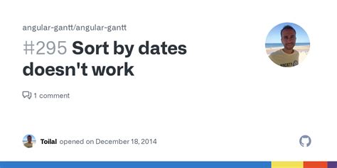 Sort By Dates Doesnt Work · Issue 295 · Angular Ganttangular Gantt · Github