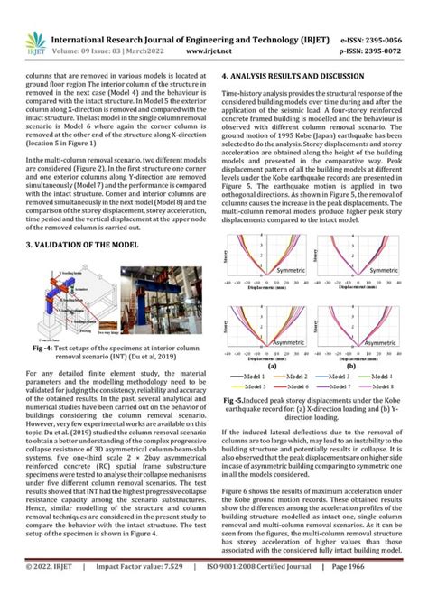 Seismic Response Of RCC Building Under Column Removal Scenario PDF