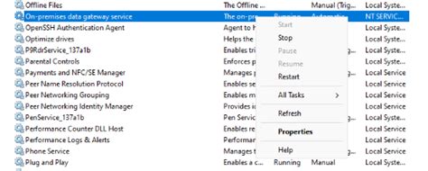 solved fix for on premise gateway offline after restart o