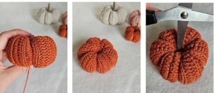 Step By Step Free 3 Sizes Crochet Pumpkin Pattern Tutorial