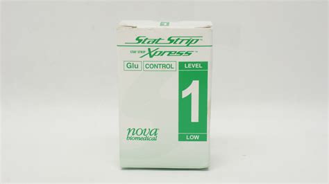 Nova Biomedical 41741 Stat Strip Xpress Glu Control Level 1 Low 4ml