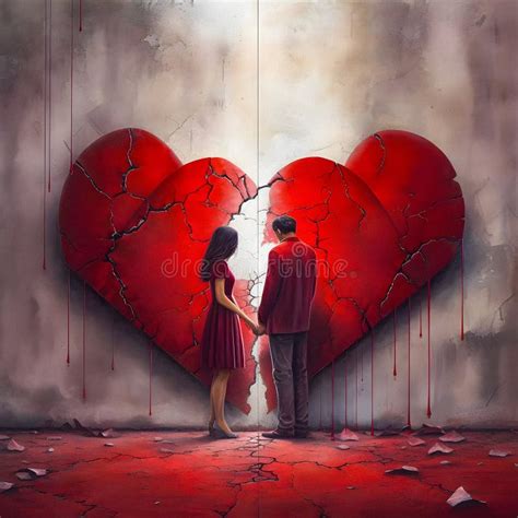 Passion And Pain Digital Art Depicting Intense Love Generative Ai