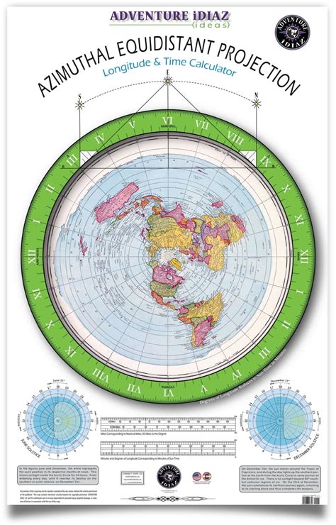 Flat Earth Map 36x58 Large Gleasons New Philippines Ubuy