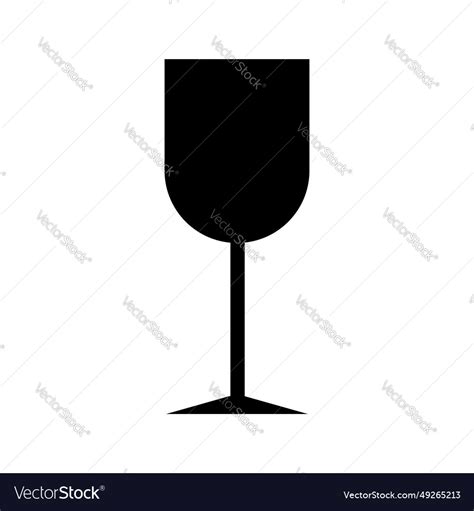 Caution Fragile Goods Simple Icon On Product Vector Image