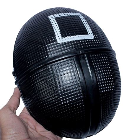 Squid Game Face Masks Square Circle Triangle Guard Worker Cosplay Fancy