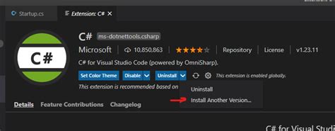Docker Extension Not Recognising C Extension Version When Generating Net Docker Files · Issue