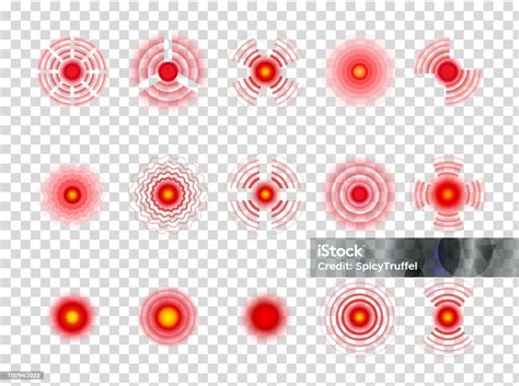 빨간색 원 통증 투명 한 배경에 의료 근육 농도 가리키는 고통 스러운 명소 벡터 아이콘 배경 주제에 대한 스톡 벡터 아트 및 기타 이미지 배경 주제 월경 0명