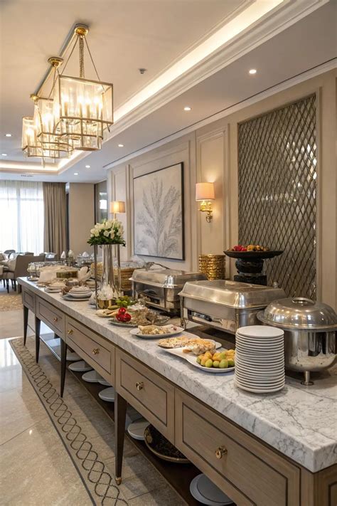 Perfect Buffet Table Setups For Effortless Entertaining Light And Layer