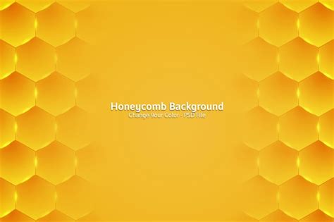 Free PSD Honeycomb With Hexagon Grid Cells