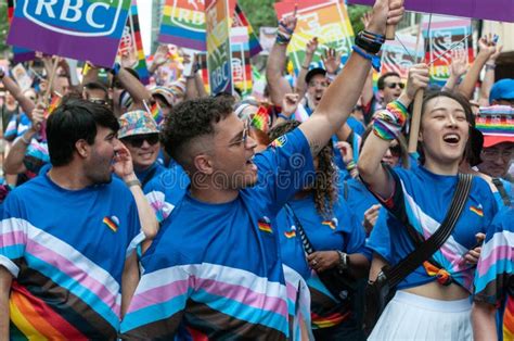 Rbc Bank During Pride Parade Editorial Stock Image Image Of Emotion