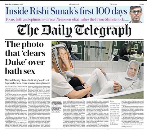 Telegraph Editors Theyd Almost Be Touching In That Bathtub How