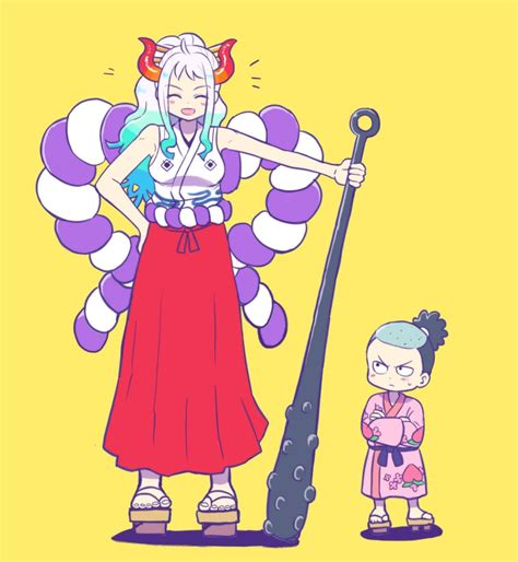 Yamato And Kouzuki Momonosuke One Piece Drawn By Iinano Inanosuke Danbooru