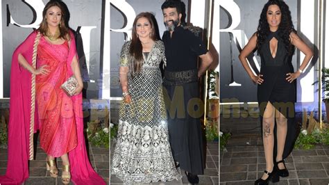 Urvashi Dholakia Kashmera Shah And Ridhima Pandit Arrive In Style At Munisha Khatwani Sameer