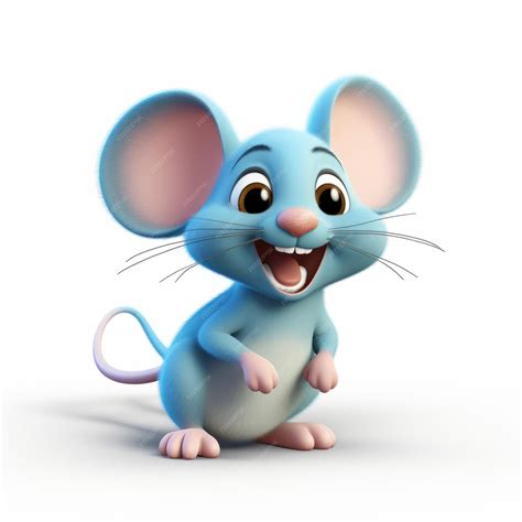 Premium Photo Joyful 3d Pixar Mouse Illustration In Bill Gekas Style