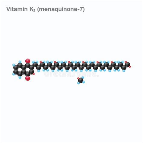 Vitamin K2 Or Menaquinone Molecule Skeletal Formula Menaquinone 4