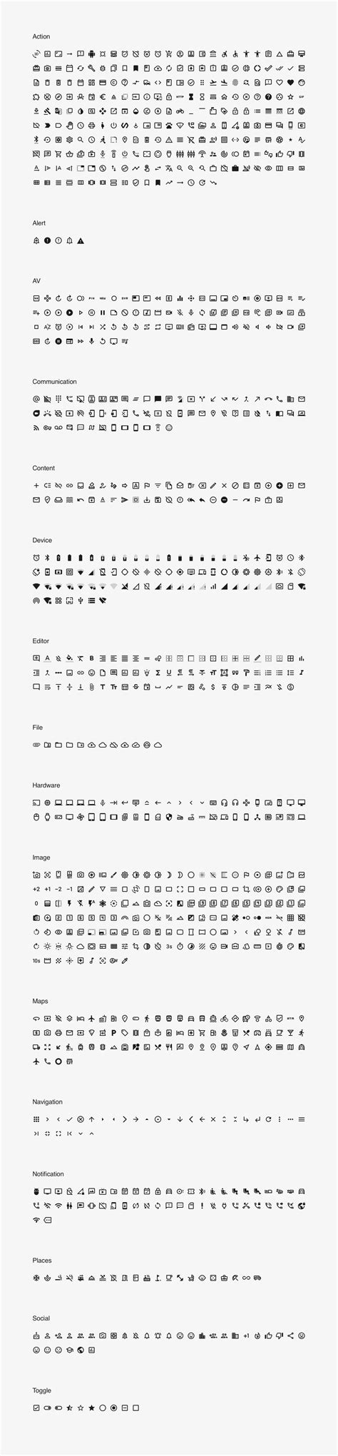 Material Icons Library Lapa Ninja