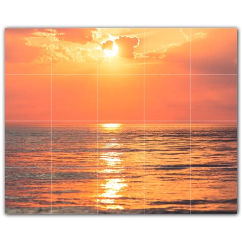 Picture Sunset Ceramic Tile Wall Mural Wal500997 54xl 60w