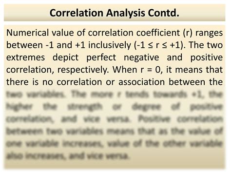 solution determination and measurement of relationships 1 correlation