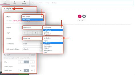 Nav Menu Web Help Center
