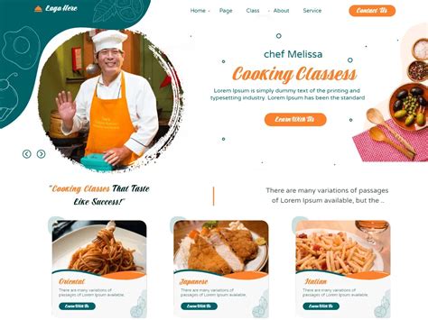 Cooking Master Wordpress Theme Connect With Your Cooking Class Audience
