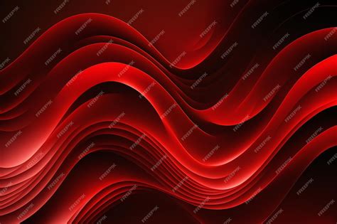 Premium Photo Vector Red Wavy Curve Flow Motion Abstract Backgrounds