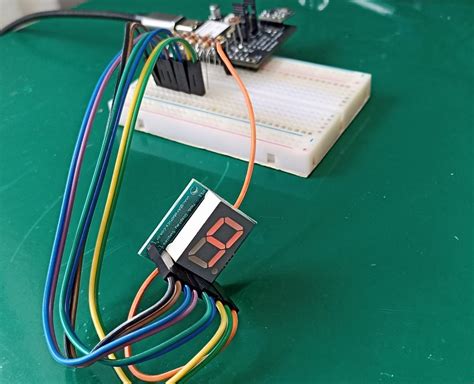 7 segment led display and esp32 c6 common anode fritzenlab
