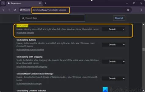 How To Enable Tab Scrolling Buttons In Chrome On Windows Pc