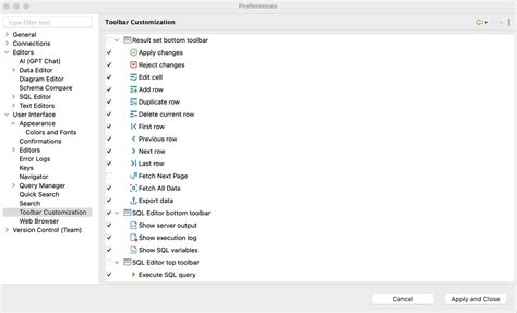 Scroll Doesnt Work In Preferences Toolbar Customization Macos · Issue 20543 · Dbeaver