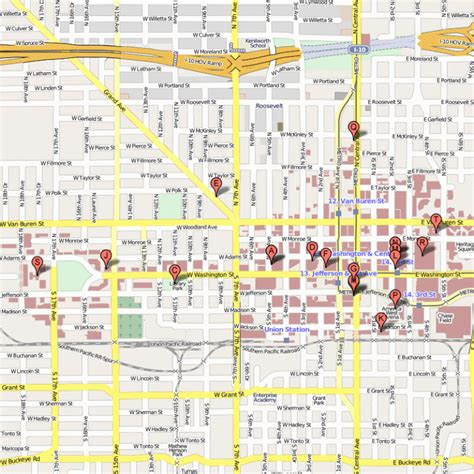 Scottsdale Map Tourist Attractions Travelsfinderscom